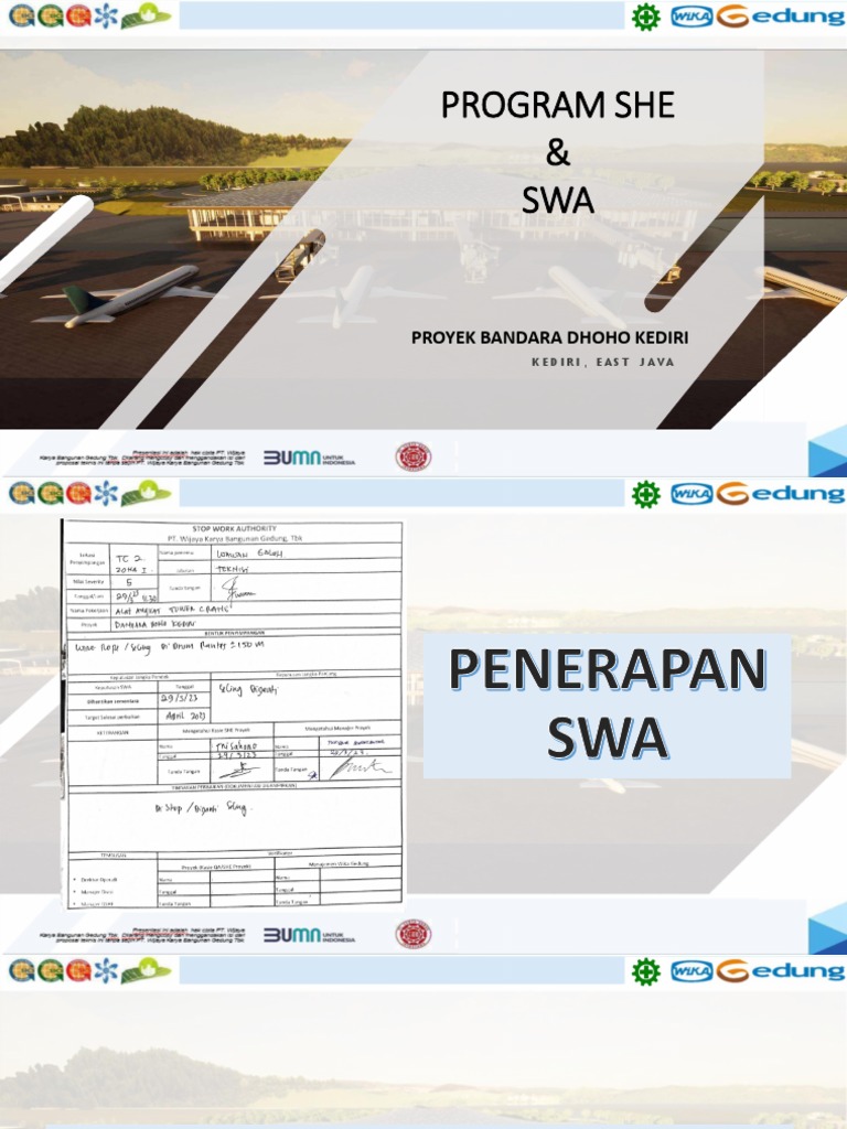 Program She Dan Swa Proyek Bandara Kediri | PDF