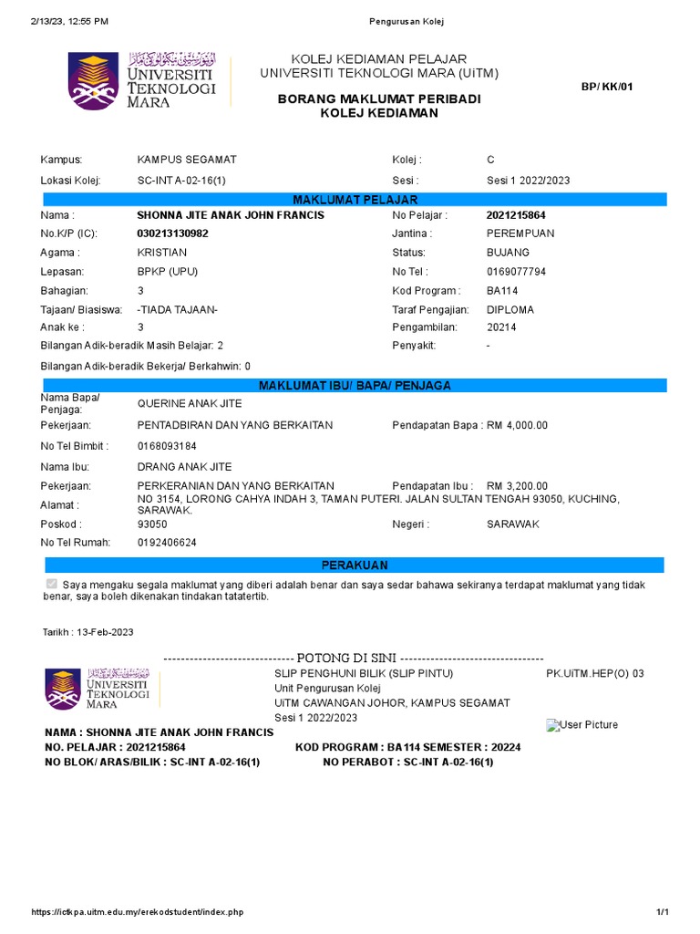 Clerance Form Shonna | PDF