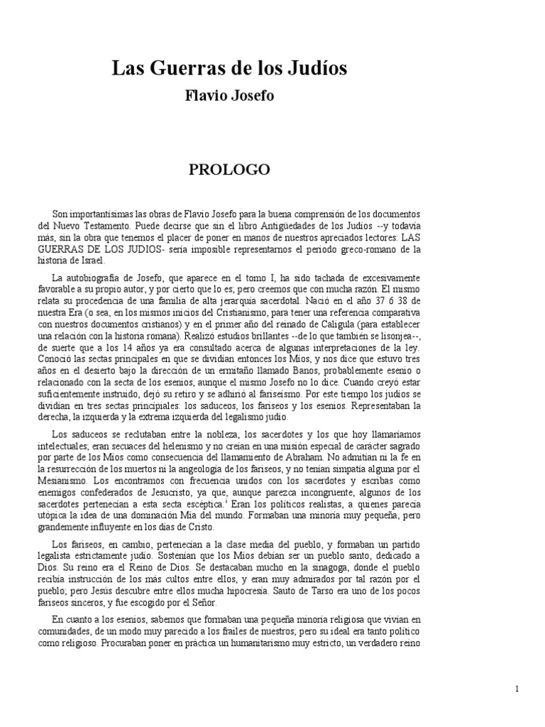 Contexto Histórico de Flavio Josefo | PDF | Josefo | Jesús