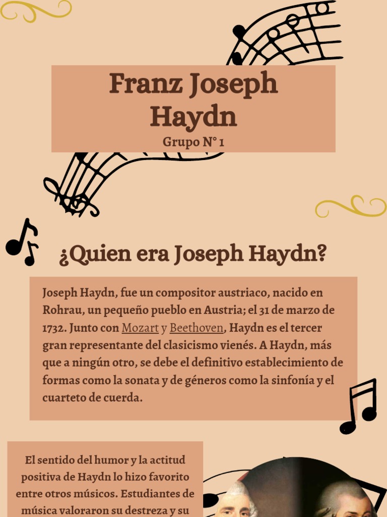 Joseph Haydn Presentacion | PDF