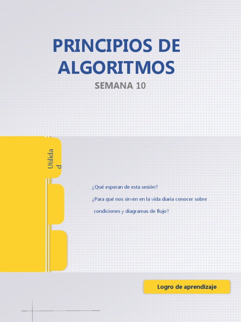 Sesión 10 - Principios de Algoritmos | Descargar gratis PDF | Algoritmos | Informática