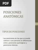 Guía de Posiciones Anatómicas en Medicina | PDF | Enfermería | Medicina ...
