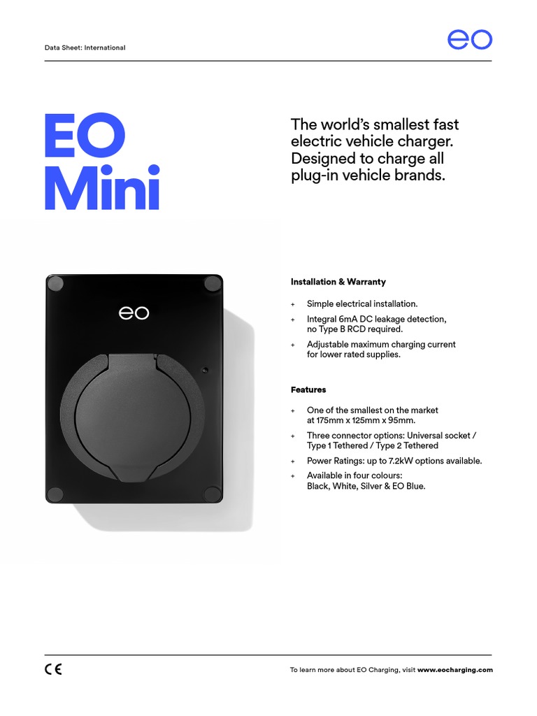 Eo Mini Data Sheet International | PDF | Ac Power Plugs And Sockets ...