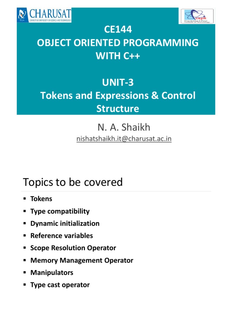 CE144 OOPC Unit-03 | PDF | Pointer (Computer Programming) | Variable ... CE144 OOPC Unit-03 | PDF | Pointer (Computer Programming) | Variable ...