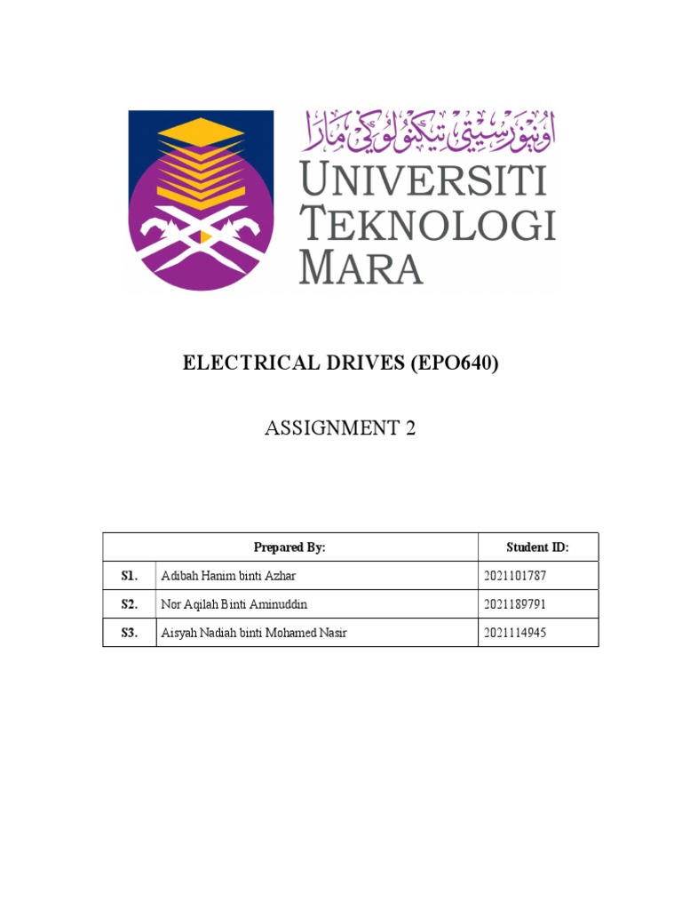 Assignment 2 | PDF | Electric Motor | Magnetic Field