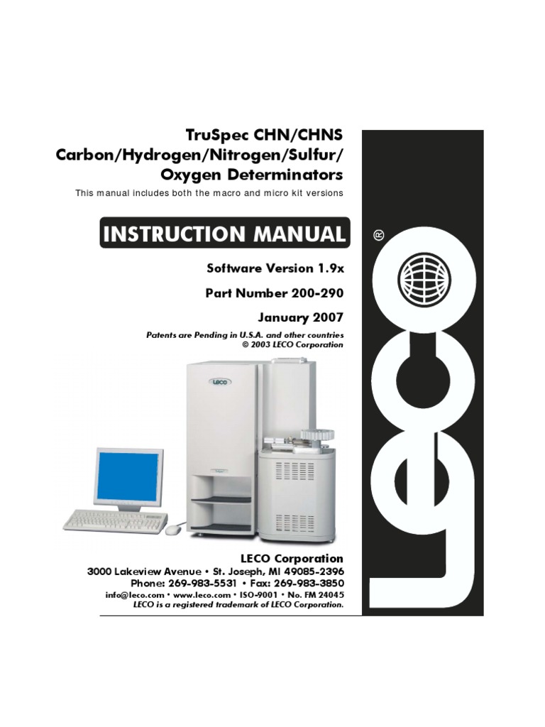 TruSpec CHN | PDF | Technology & Engineering