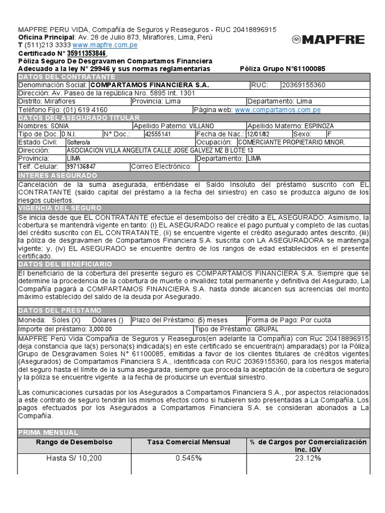 Kit Seguros - Las Triunfadoras Del Once - Compresspdf | PDF | Seguro | Reaseguro