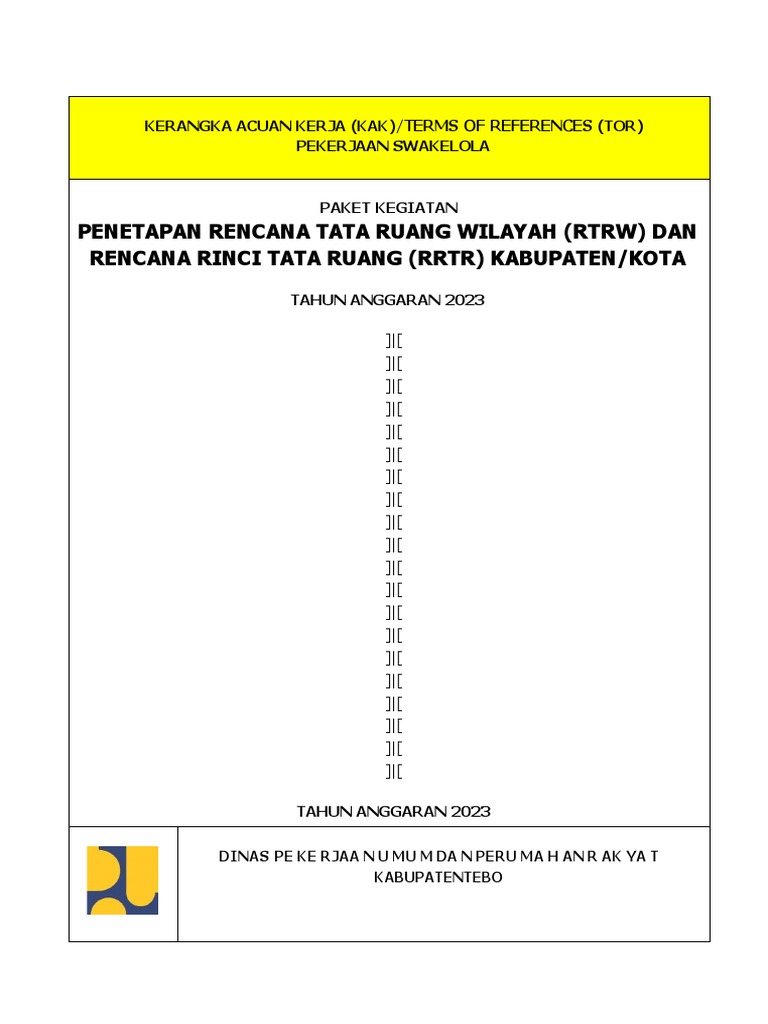 Kak RTRW RRTR 2023 | PDF