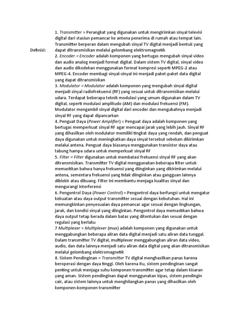 Definisi Istilah | PDF