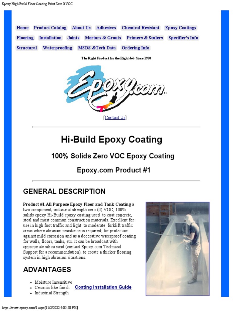 Hi-Build Epoxy Coating | PDF | Epoxy | Paint