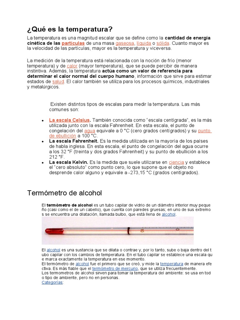 Tipos y medición de temperatura | PDF | Infrarrojo | Viscosidad