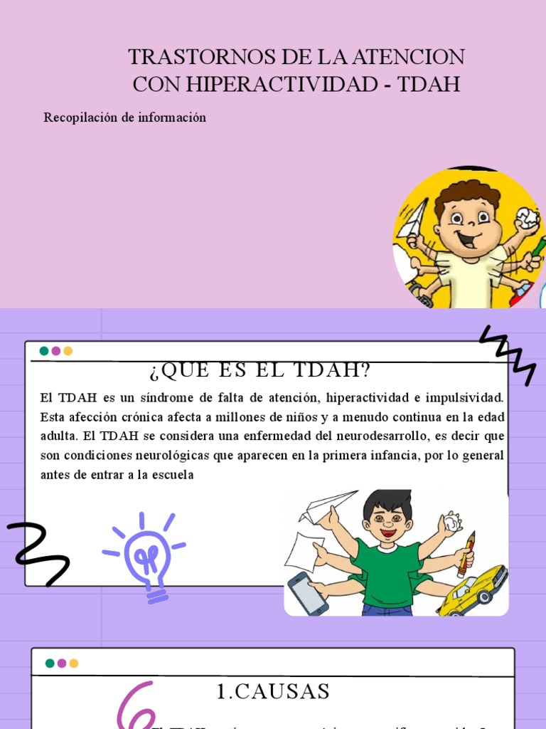 Trastorno de Déficit de Atención Con Hiperactividad | Descargar gratis PDF | Desorden ...