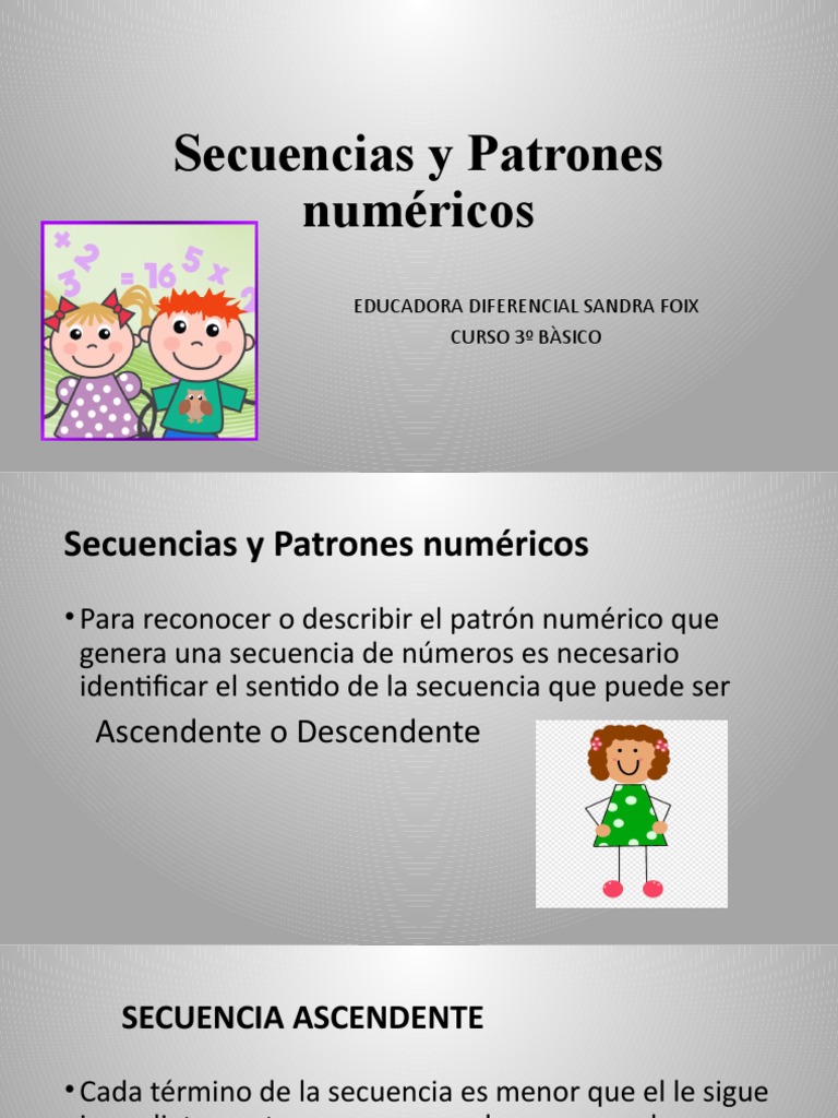 Secuencias y Patrones Numèricos | PDF