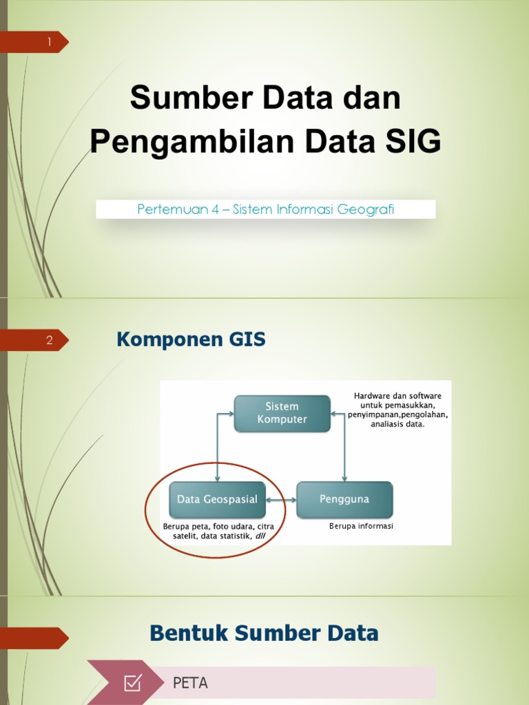M4-Sumber Data SIG | PDF