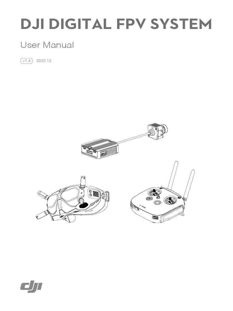 DJI Digital FPV System User Manual en | PDF | Video | Camera