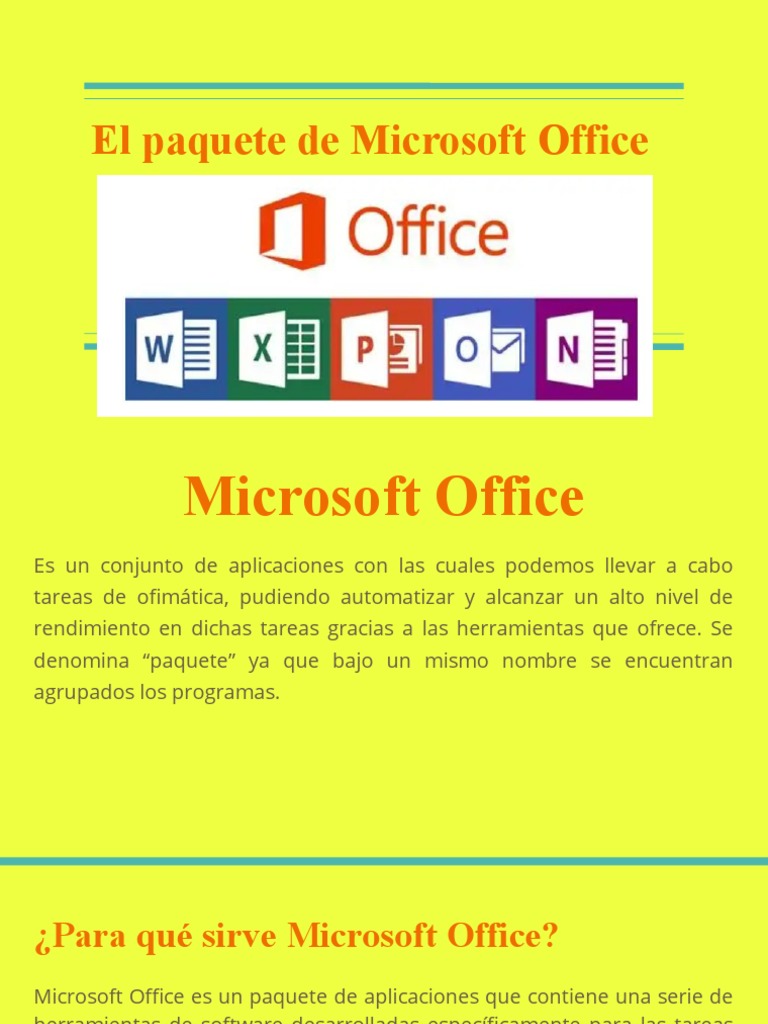 El Paquete de Microsoft Office | PDF