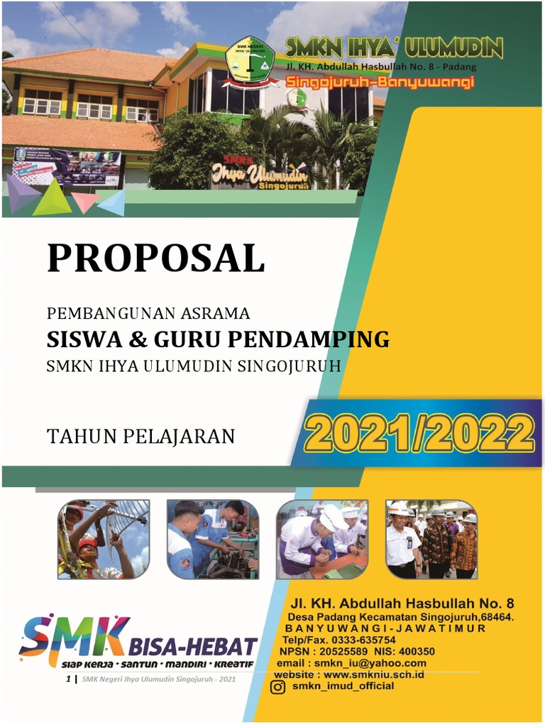 Proposal Asrama Smkniu 2021 | PDF