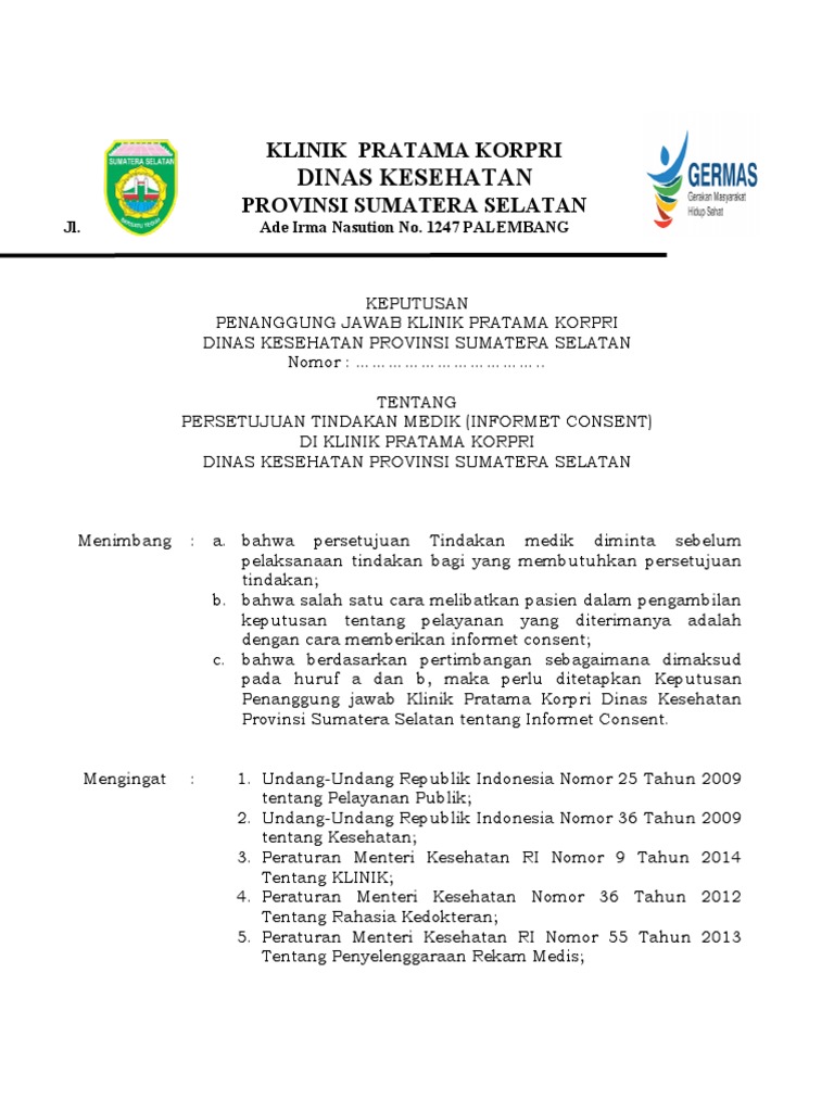 SK Informed Consent Klinik | PDF