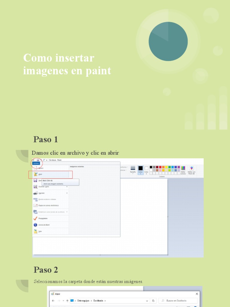 Como Insertar Imagenes en Paint | PDF