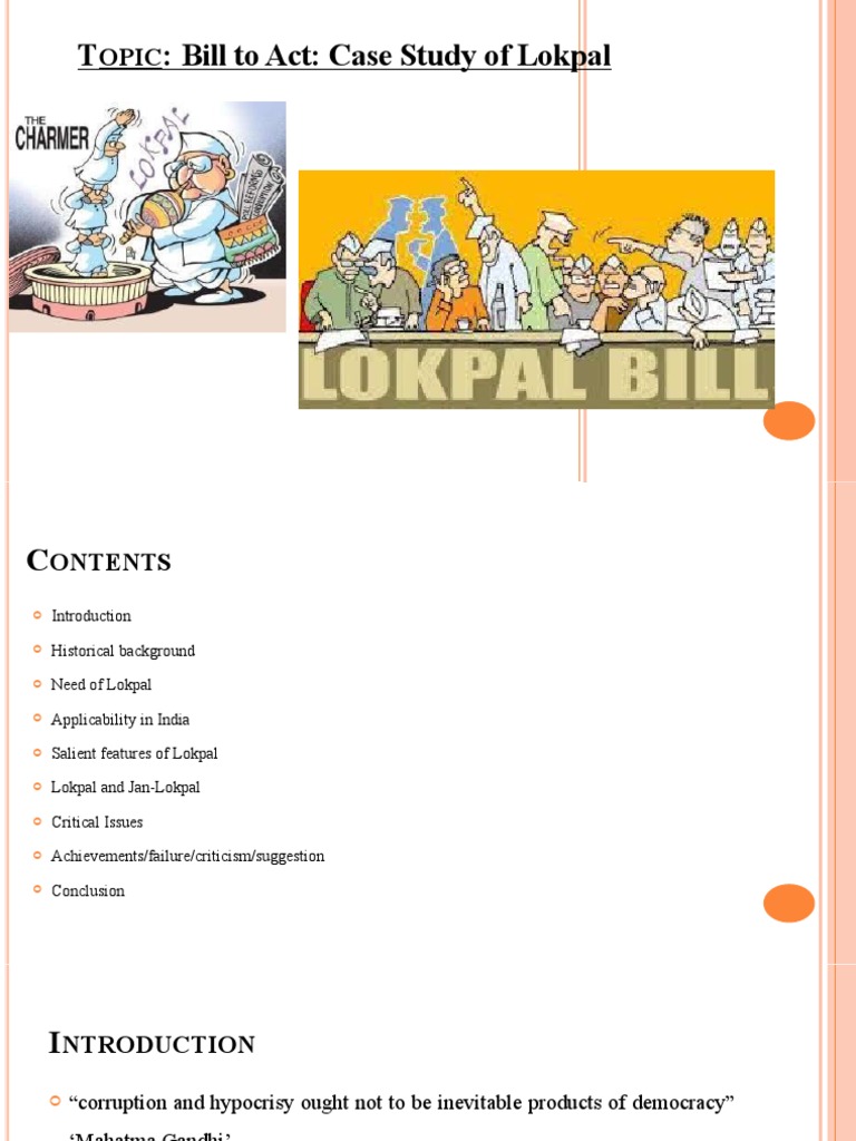 Case Study of Lokpal Bill | PDF
