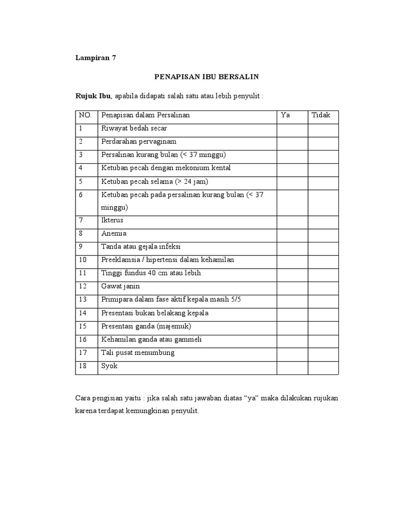 LEMBAR PENAPISAN | PDF