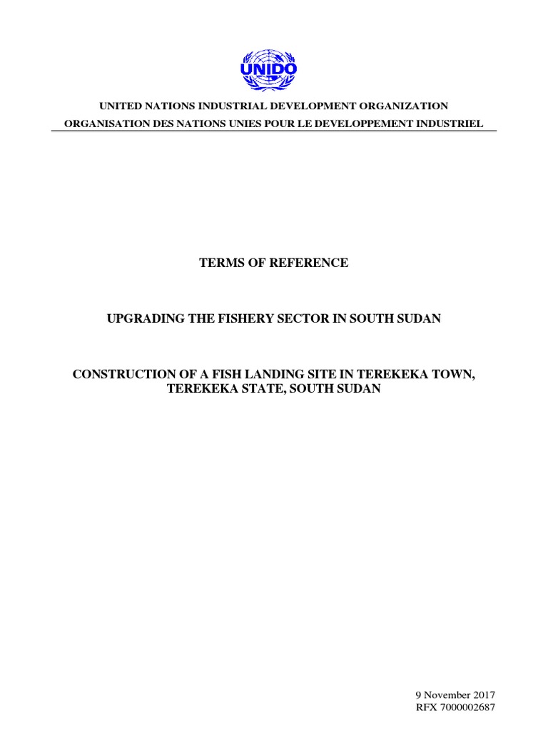 ToR Fish Landing Site Terekeka | PDF