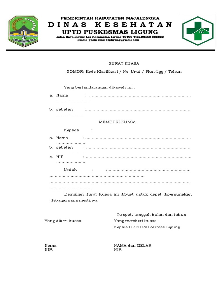 Format Surat Kuasa | PDF