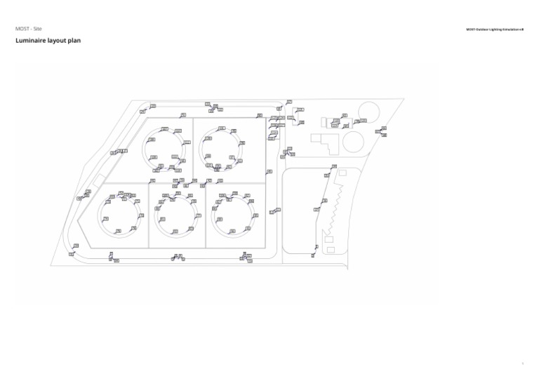 MOST - Site - Luminaire Layout Plan - Report1 | PDF