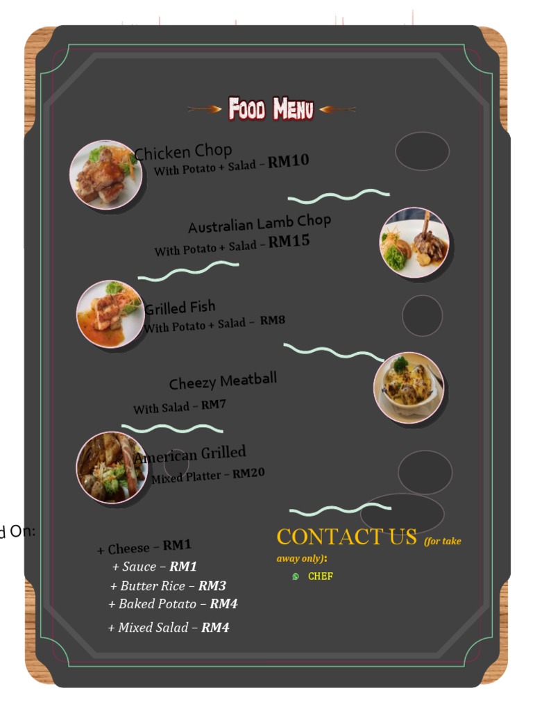 Western Food Menu | PDF