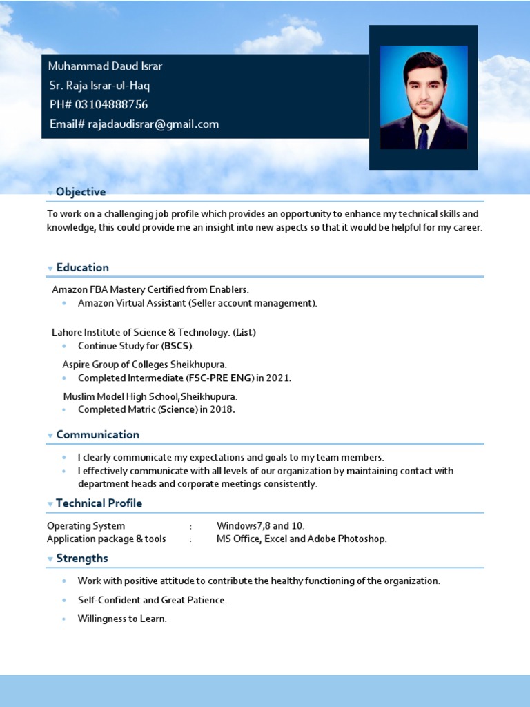Daud CV | PDF | Career & Growth