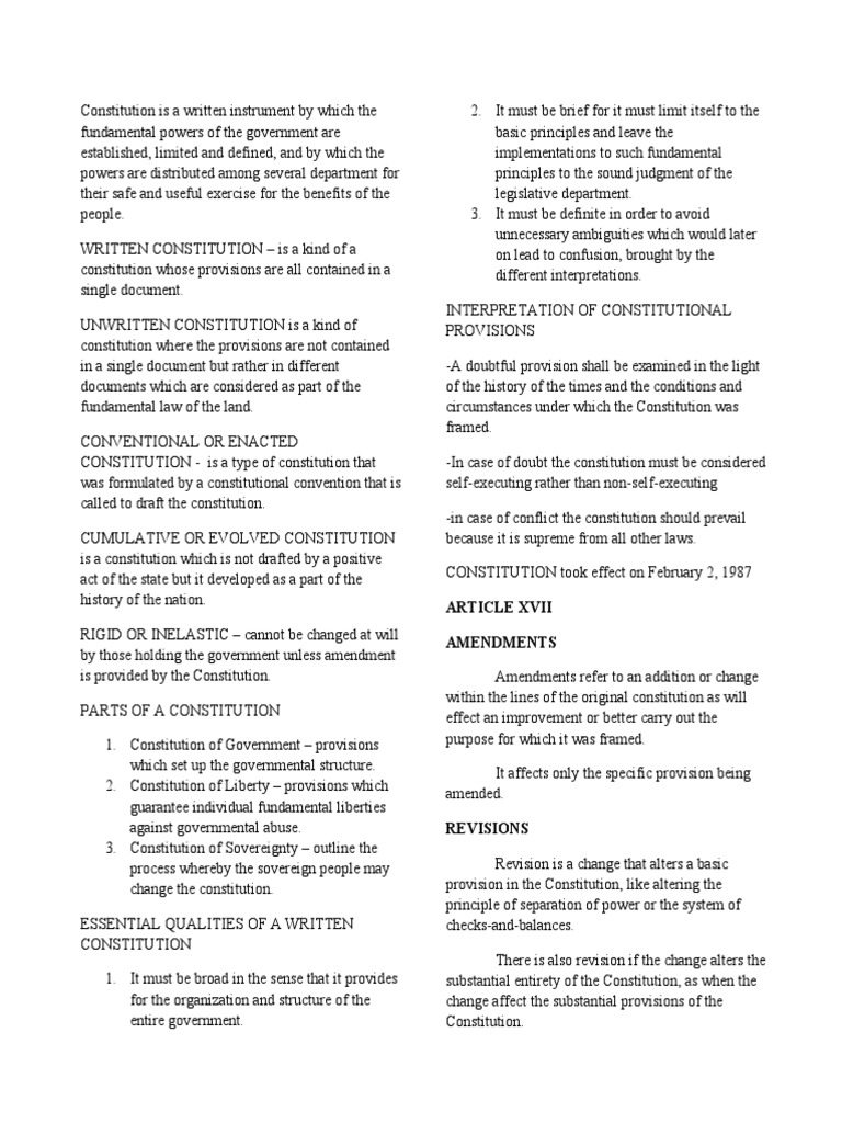 Lecture - Political Law | PDF | Constitution | Initiative