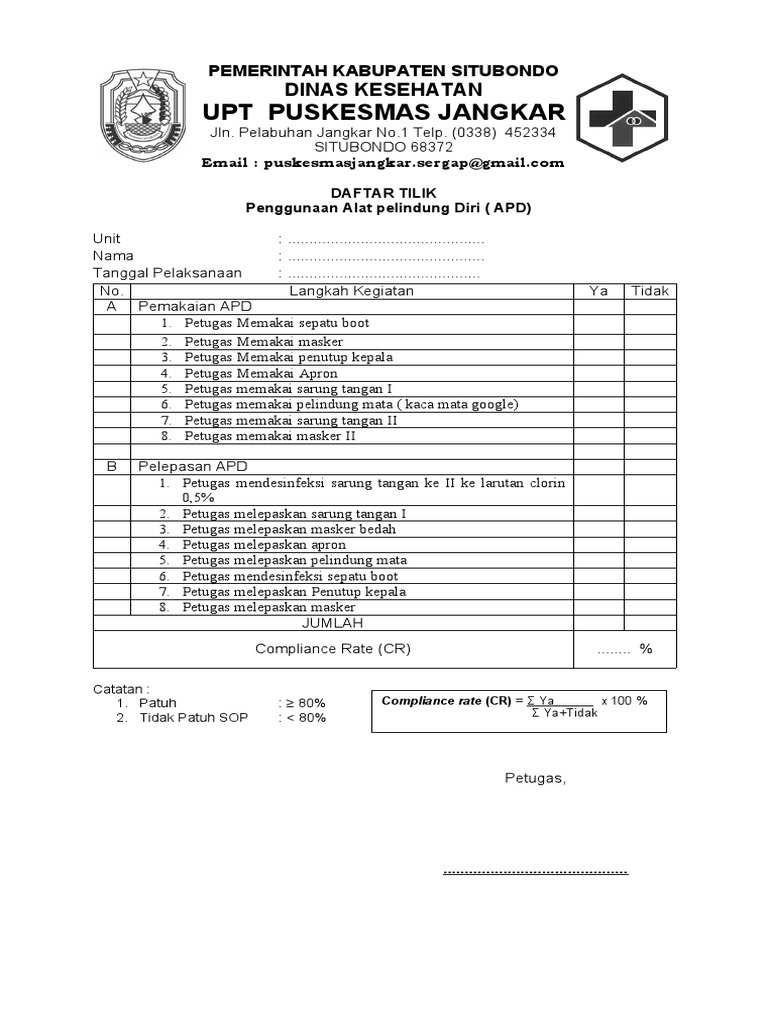 Panduan Pemakaian APD Puskesmas | PDF