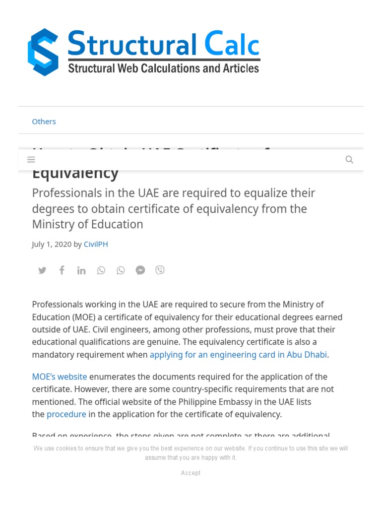 How To Obtain UAE Certificate of Equivalency | PDF | Diploma | Academic Degree