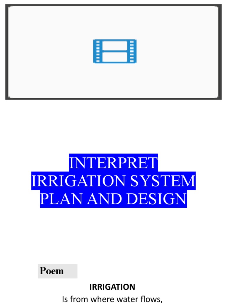 Irrigation System Design Essentials | PDF