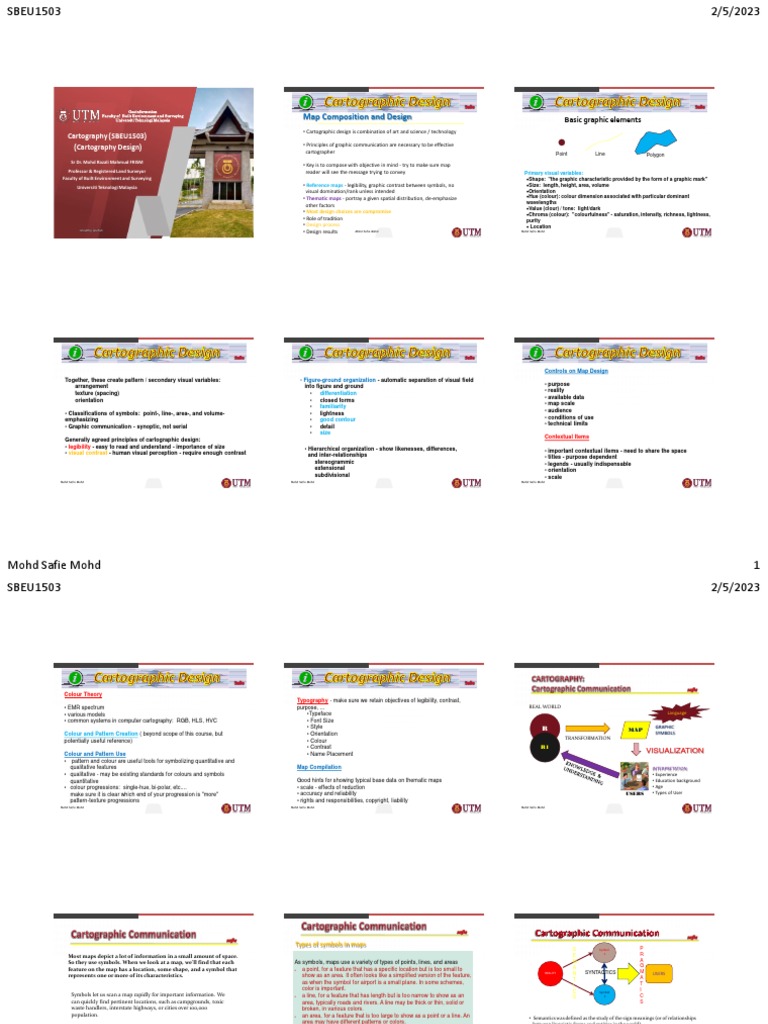 Lecture 6 - Cartography Design and Communication | PDF | Cartography | Map