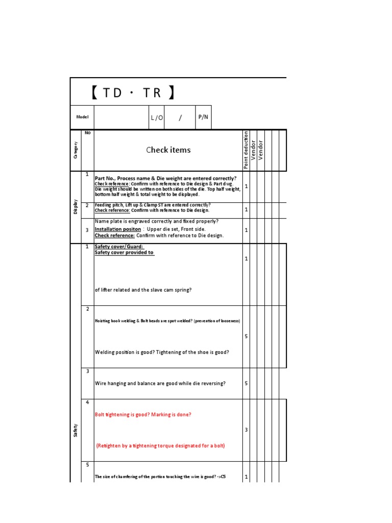Static Check Sheet. | PDF | Secondary Sector Of The Economy ...