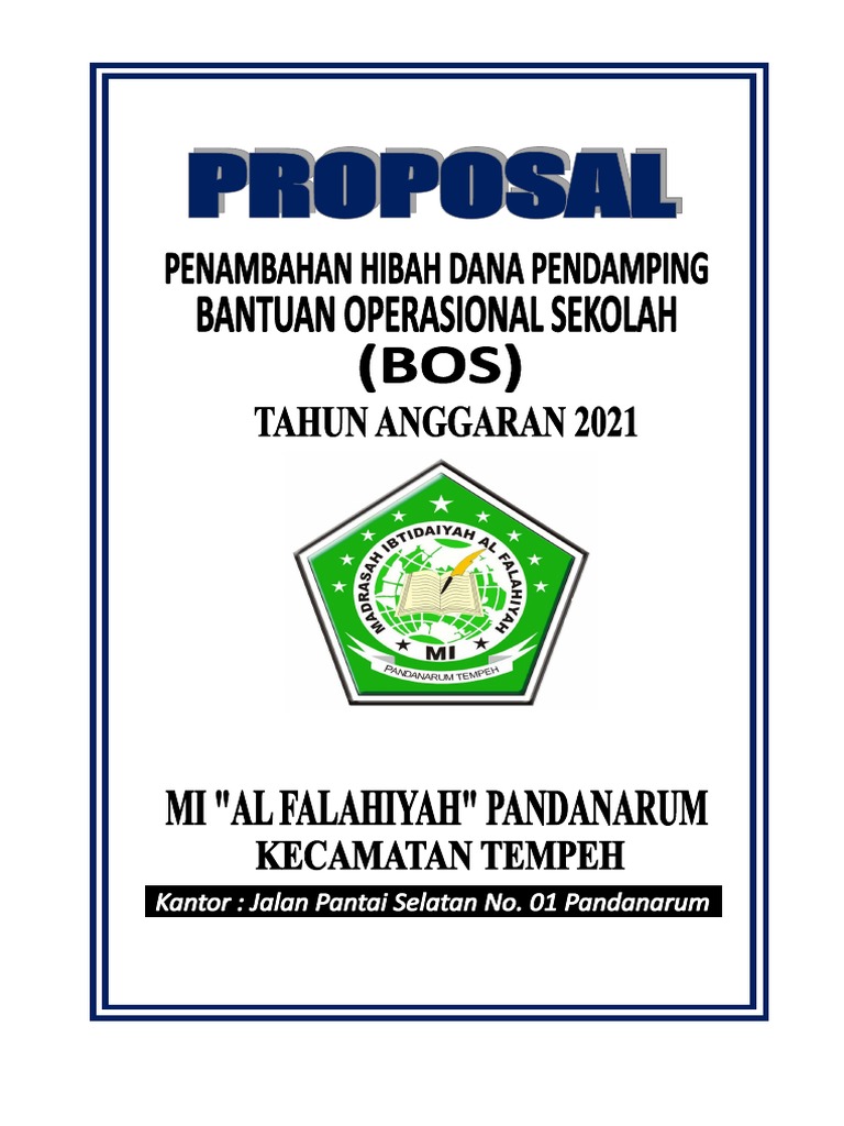 Contoh Urutan Proposal Bosda Tahun 2021 | PDF