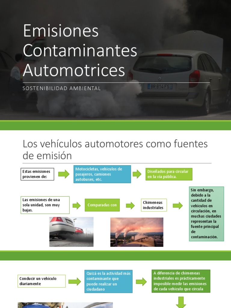 Emisiones Contaminantes Automotrices (1) | PDF | Combustible diesel ...