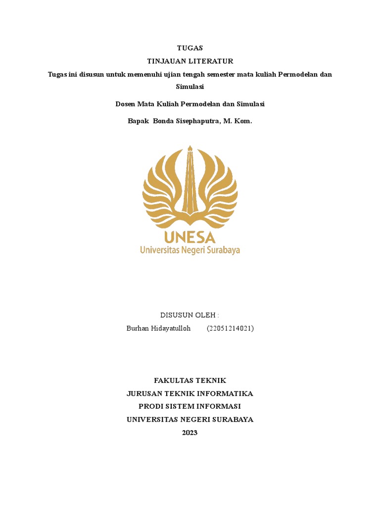 Uts - Sia - 021 - Burhan.h - Uts Literature Riview | PDF