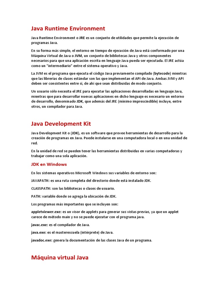 Fundamentos de Java | PDF | Java (lenguaje de programación) | máquina ...