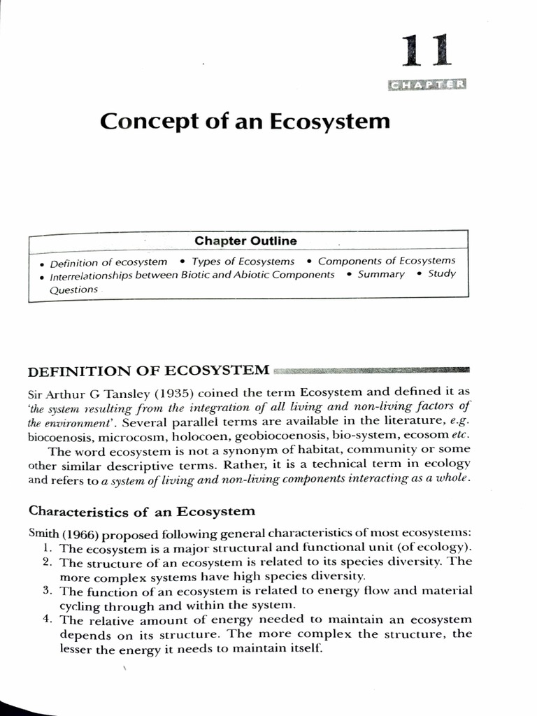 Unit 1 Concepts of Ecosystem | PDF