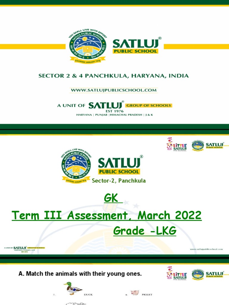LKG GK Final Assessment | PDF