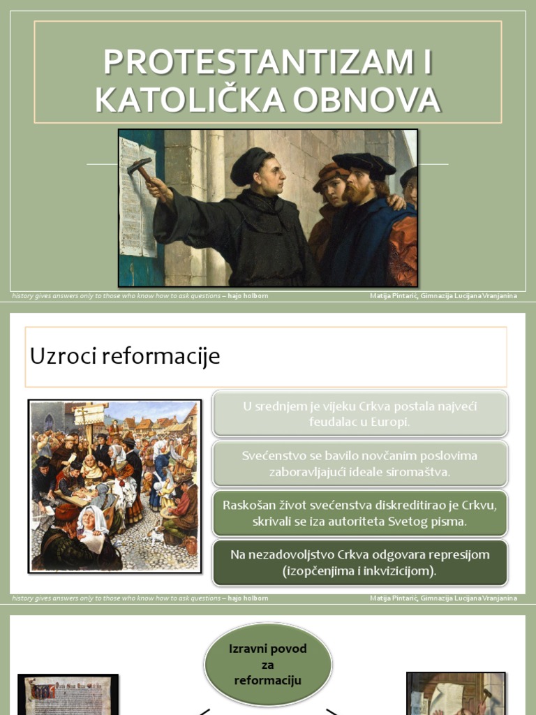 Protestantizam I Katolička Obnova | PDF