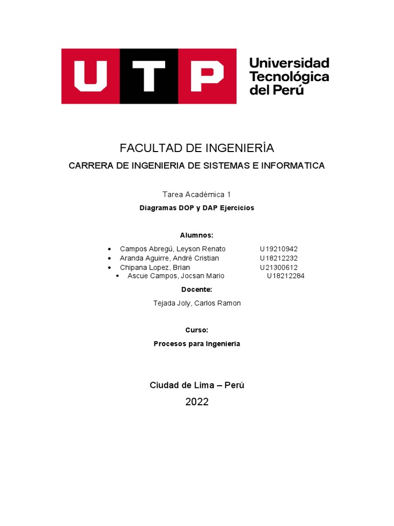 Ejercicios DOP y DAP | PDF | Comida y bebida