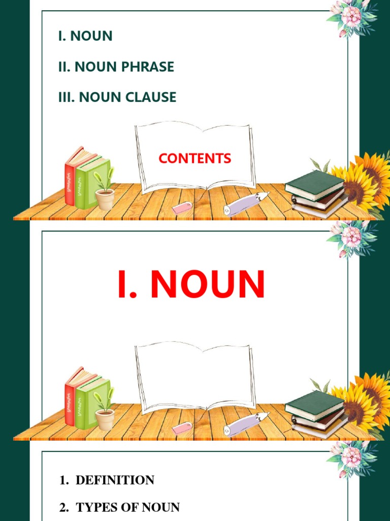 Noun Types and Functions Explained | PDF | Language Arts & Discipline ...