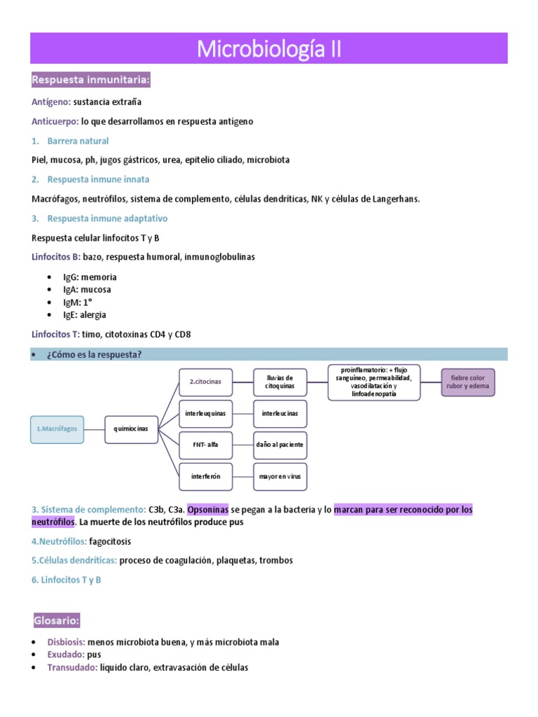 Resumen Micro 2 | PDF | Virus | Sistema inmune
