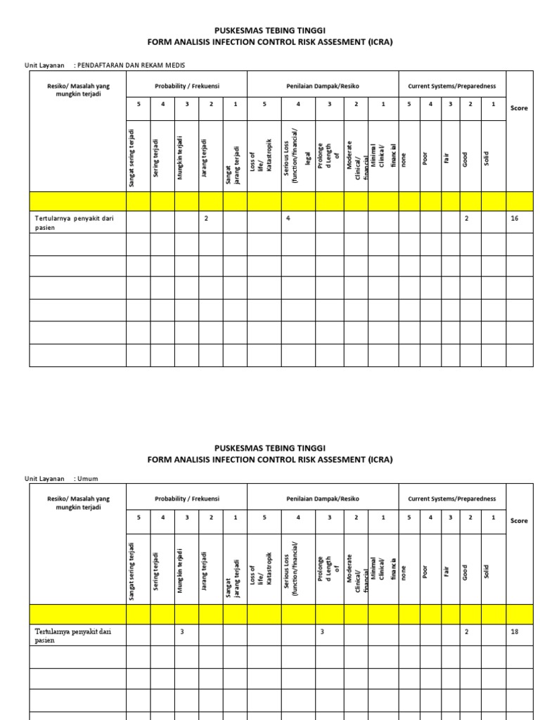 5521 Infection Control Risk Assessment | PDF