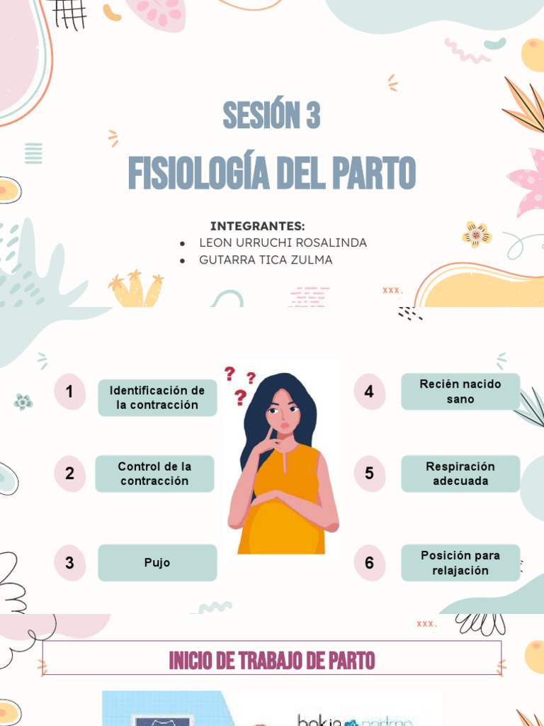 Tercera Sesión de Psicoprofilaxis | PDF | Parto | Especialidades Medicas