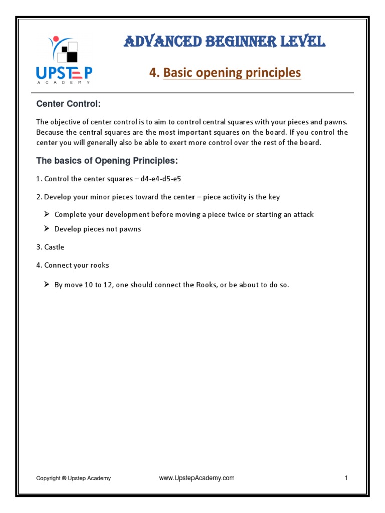 FC AB 4 - Basic Opening Principles | PDF