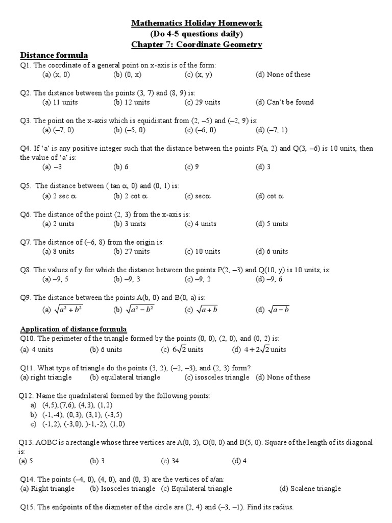 Class-10 Chapter Wise Questions-Holiday Gift | PDF | Triangle | Mean